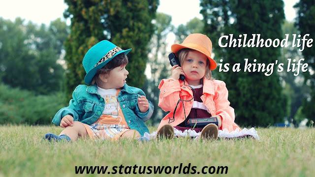 [Best Of Best] Childhood Status, Caption & Quotes For Your Childhood Pics